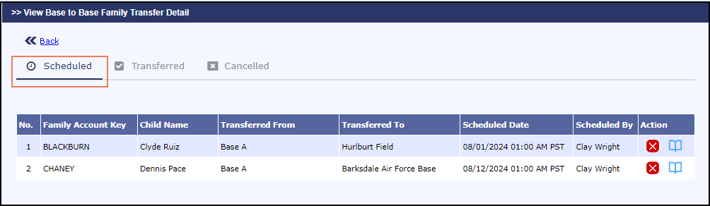 Transfer Log